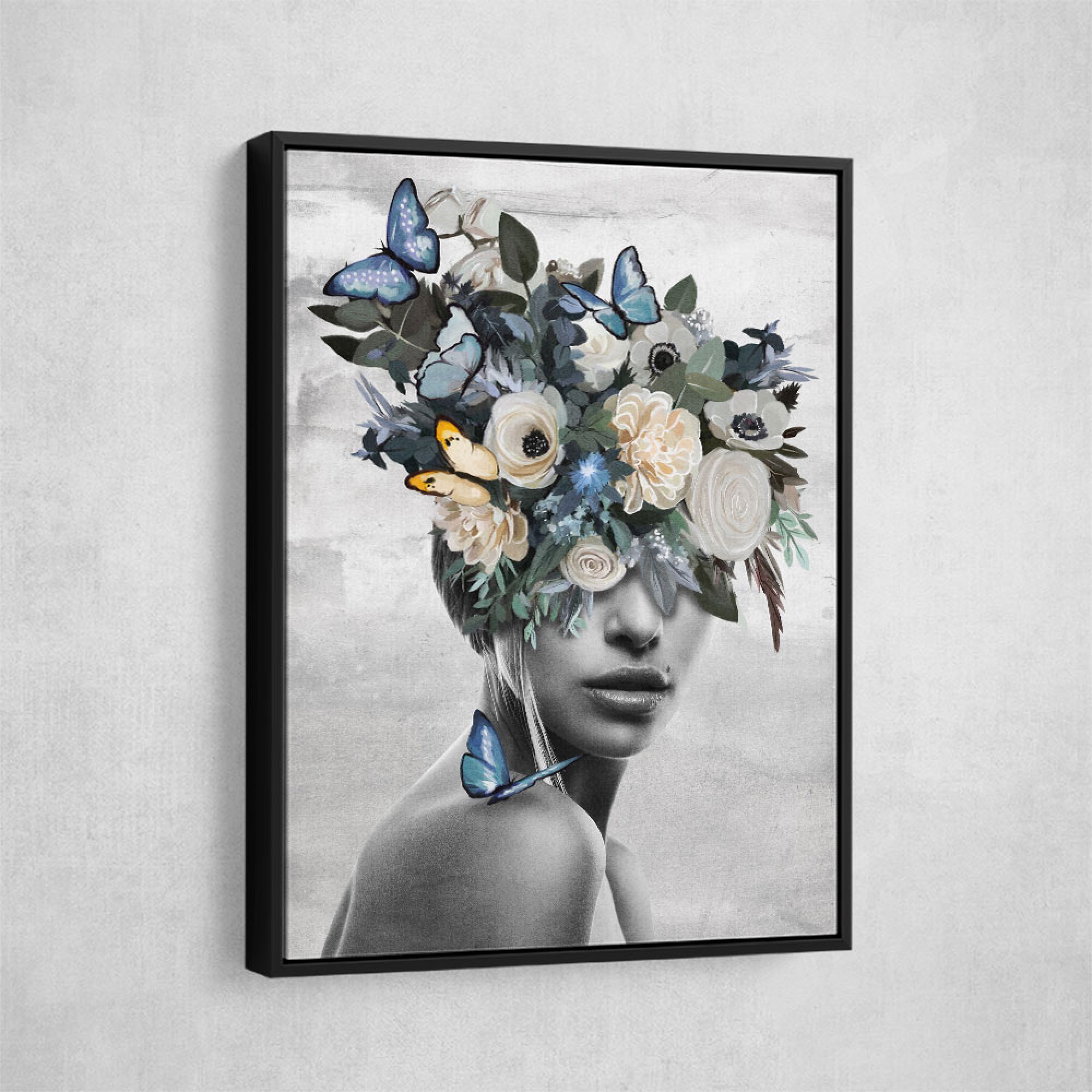 Blue Butterfly Wall Art